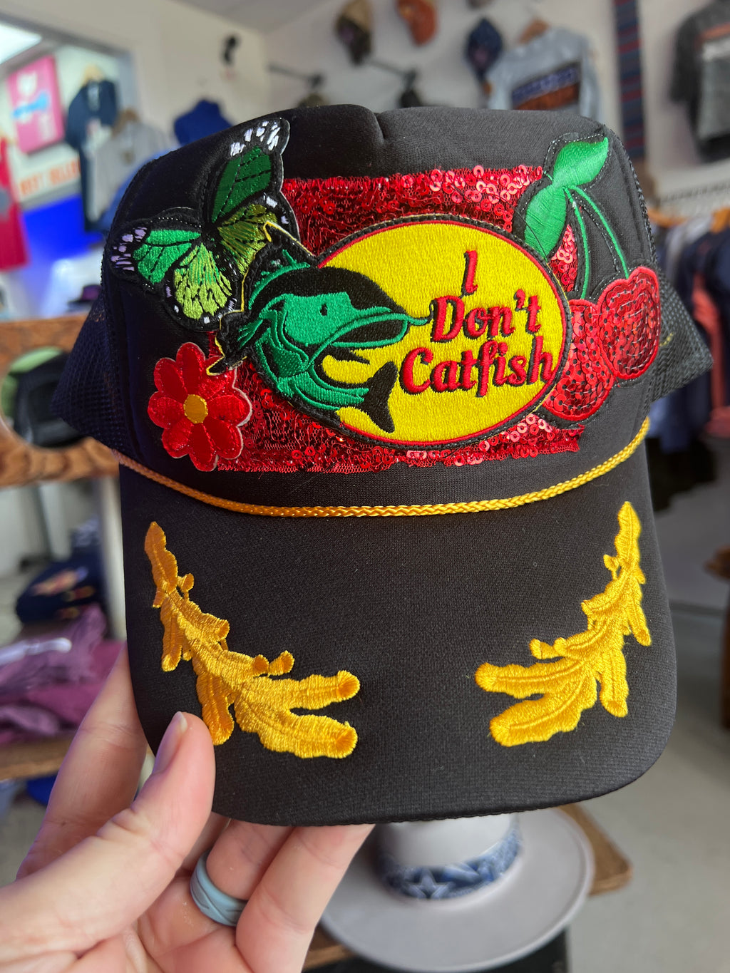 Catfish Layered Trucker Hat – Sweet Texas Treasures